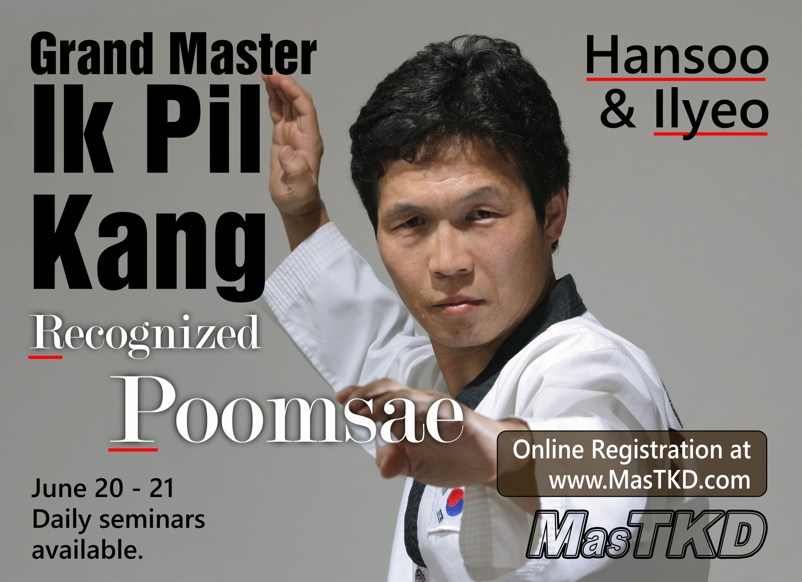 Diez seminarios en línea con el Grand Master Ik Pil Kang